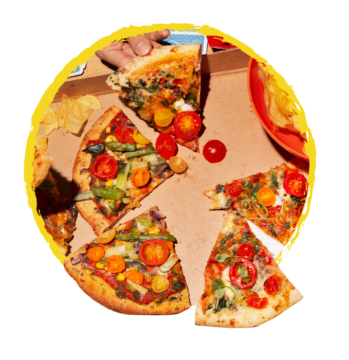 NATURAL CHEESE WITH PLENTY OF STRETCH IS THE NAME OF THE OLIO PIZZA GAME!